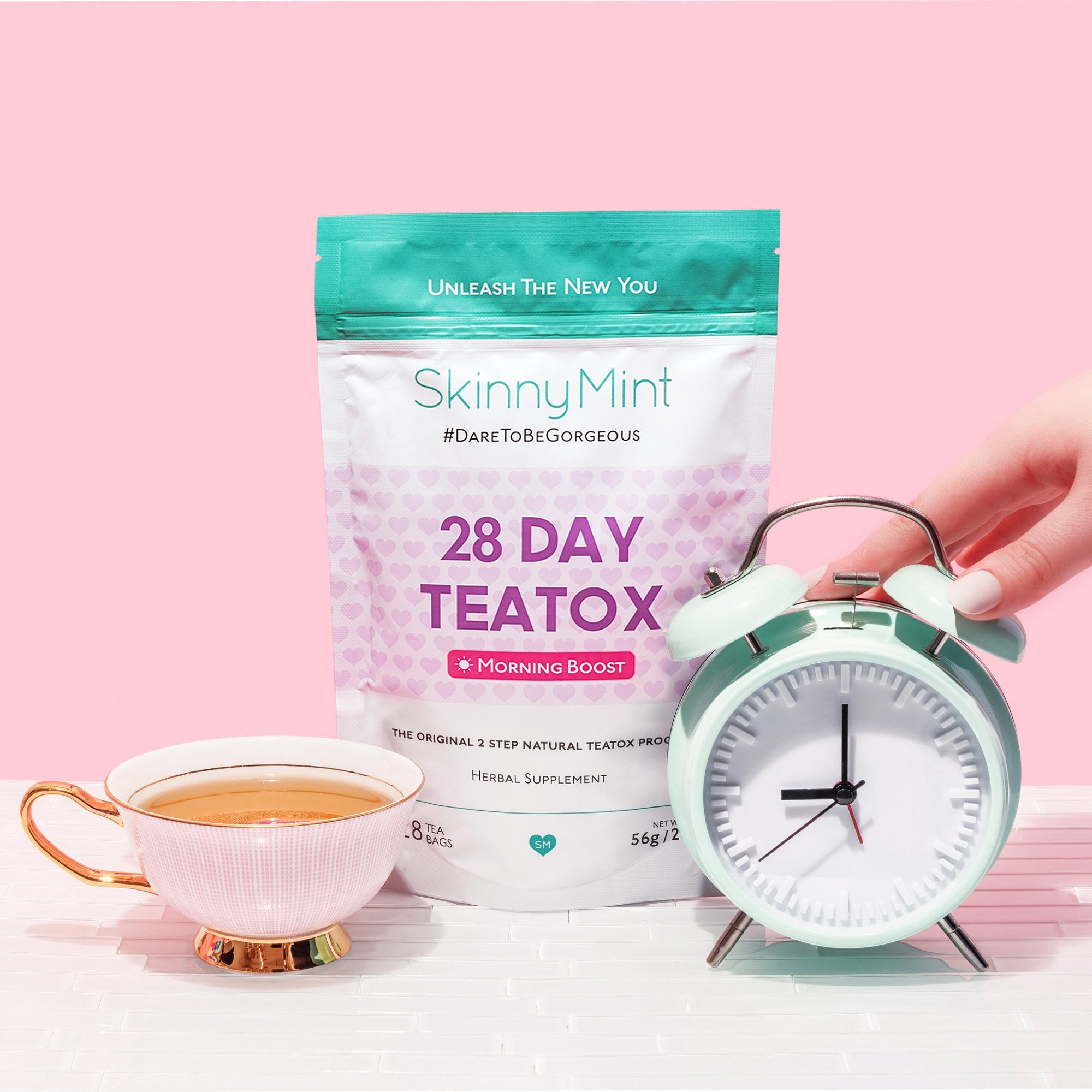 28 Day Ultimate Teatox: Cleanse & Debloat Tea - SkinnyMint, 28 Day Program