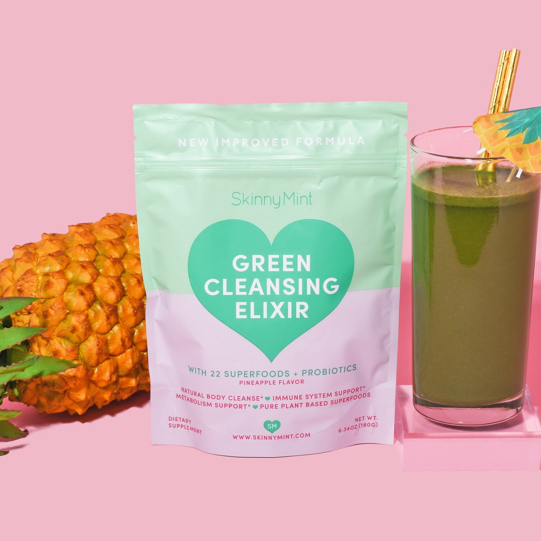 Green Cleansing Elixir: Boost Nutrition - SkinnyMint