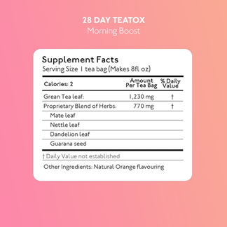 28 Day Ultimate Teatox: Cleanse & Debloat Tea - SkinnyMint, 28 Day Program